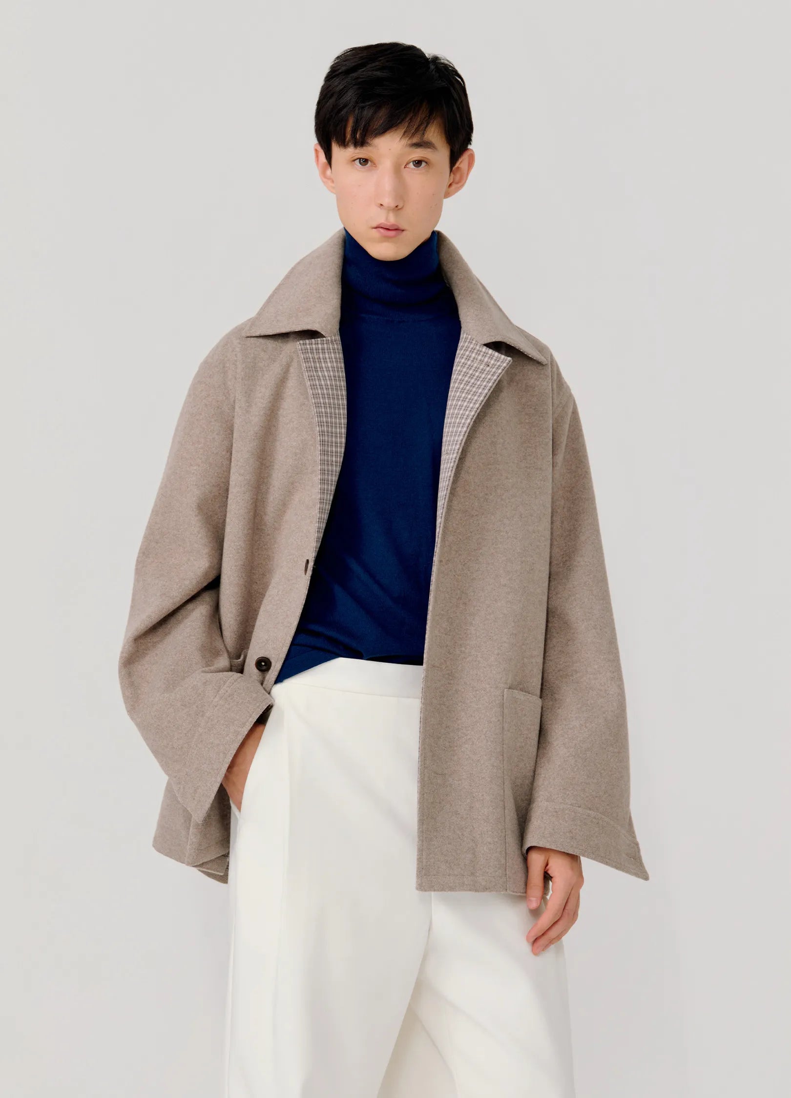 Checkered Split Jacket – VERSEAS